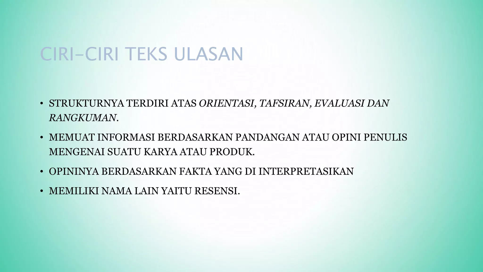 35. teks ulasan | PPT