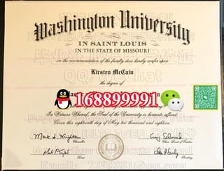 Washington University in St Louis degree offer diploma Transcript | PDF