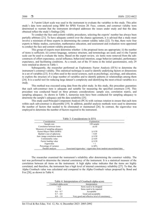 Validity of instrument to measure primary school mathematics teachers ...
