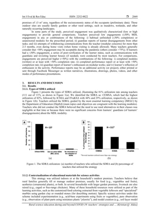 Rural science education during and beyond COVID-19: teachers ...