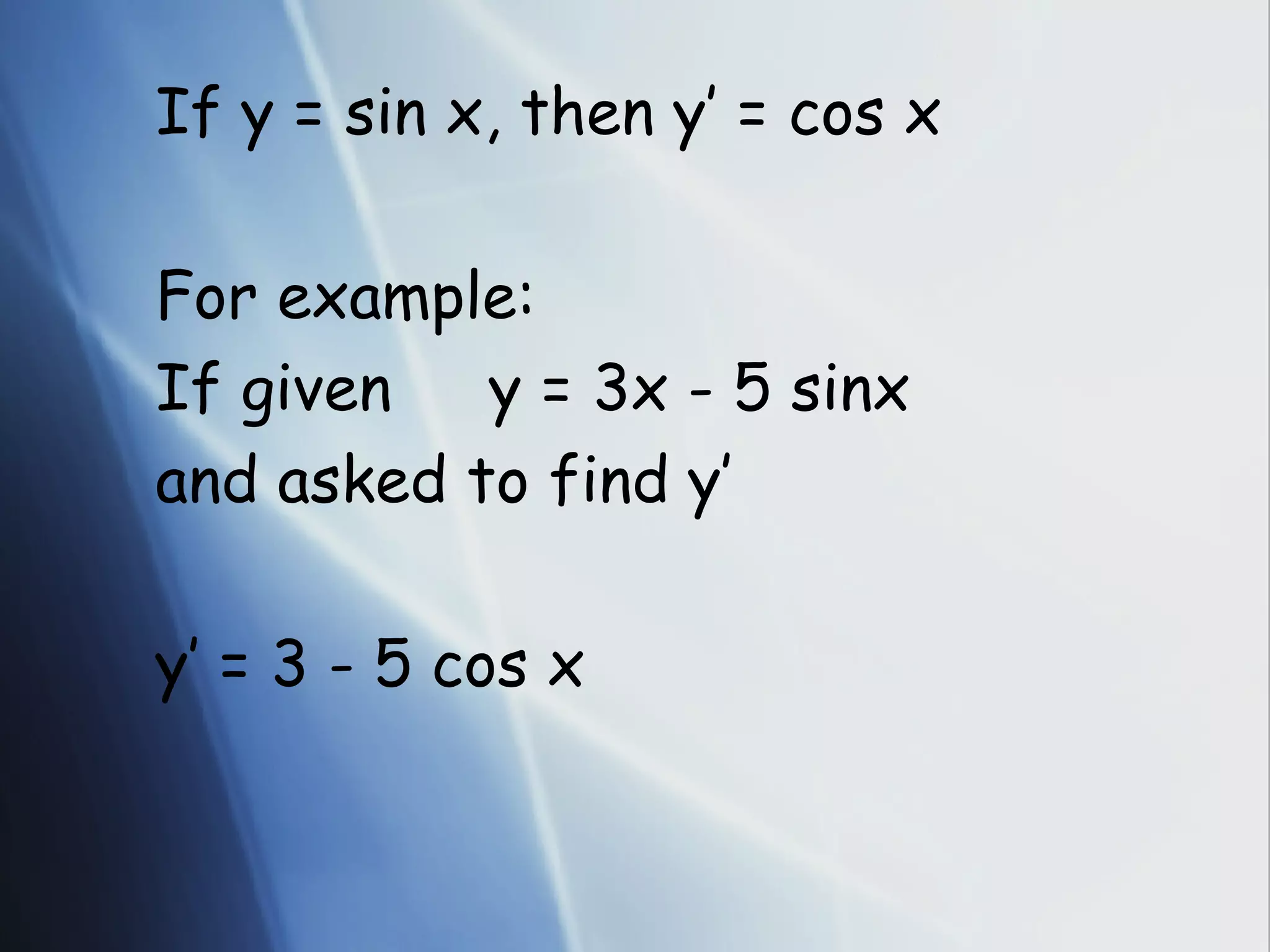 3.5 Derivatives Of Trig Functions | PPT