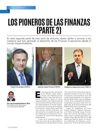 Los Pioneros de las Finanzas (Parte 2) | PDF