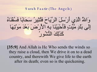 35 Surah Fatir (The Angels) | PPT