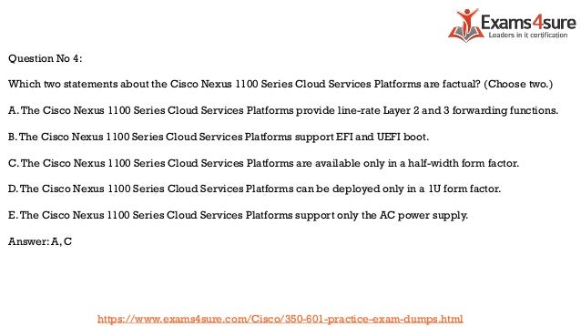 Cisco 350-601 Exam Questions | PDF