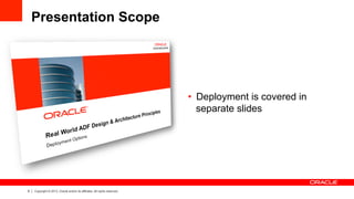 Oracle ADF Architecture TV - Deployment - Build Options | PPT