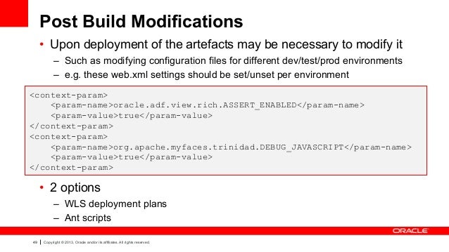 Oracle ADF Architecture TV - Deployment - Build Options