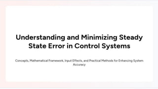 Steady State error of control system and instrumentation.pdf