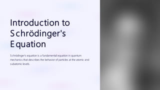 Schrödinger equation for si and ge in hydrogen atom | PPT