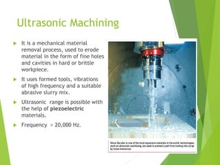 Ultrasonic Machining for mechanical engineering | PDF