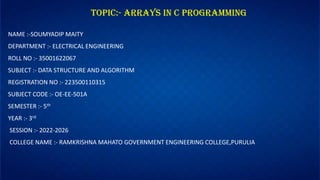 35001622067_SOUMYADIP MAITY .pdf C programming | PPT