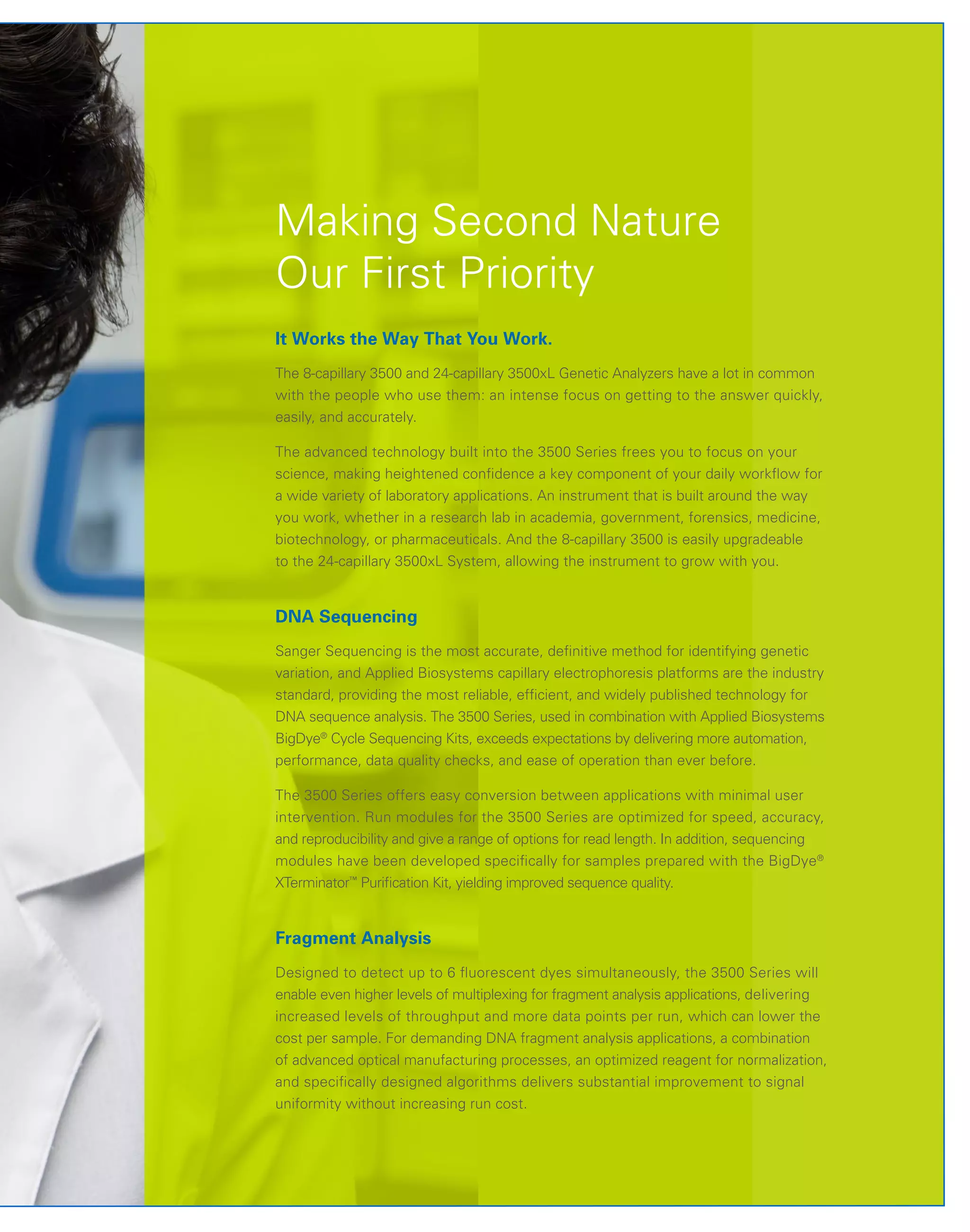 3500 Series Genetic Analyzer | PDF | Genetics | Science