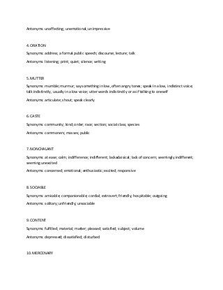 3500 Gre Words | PDF
