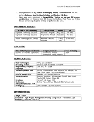 Balasubramanian, Viswanathan_Resume | PDF