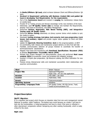 Balasubramanian, Viswanathan_Resume | PDF