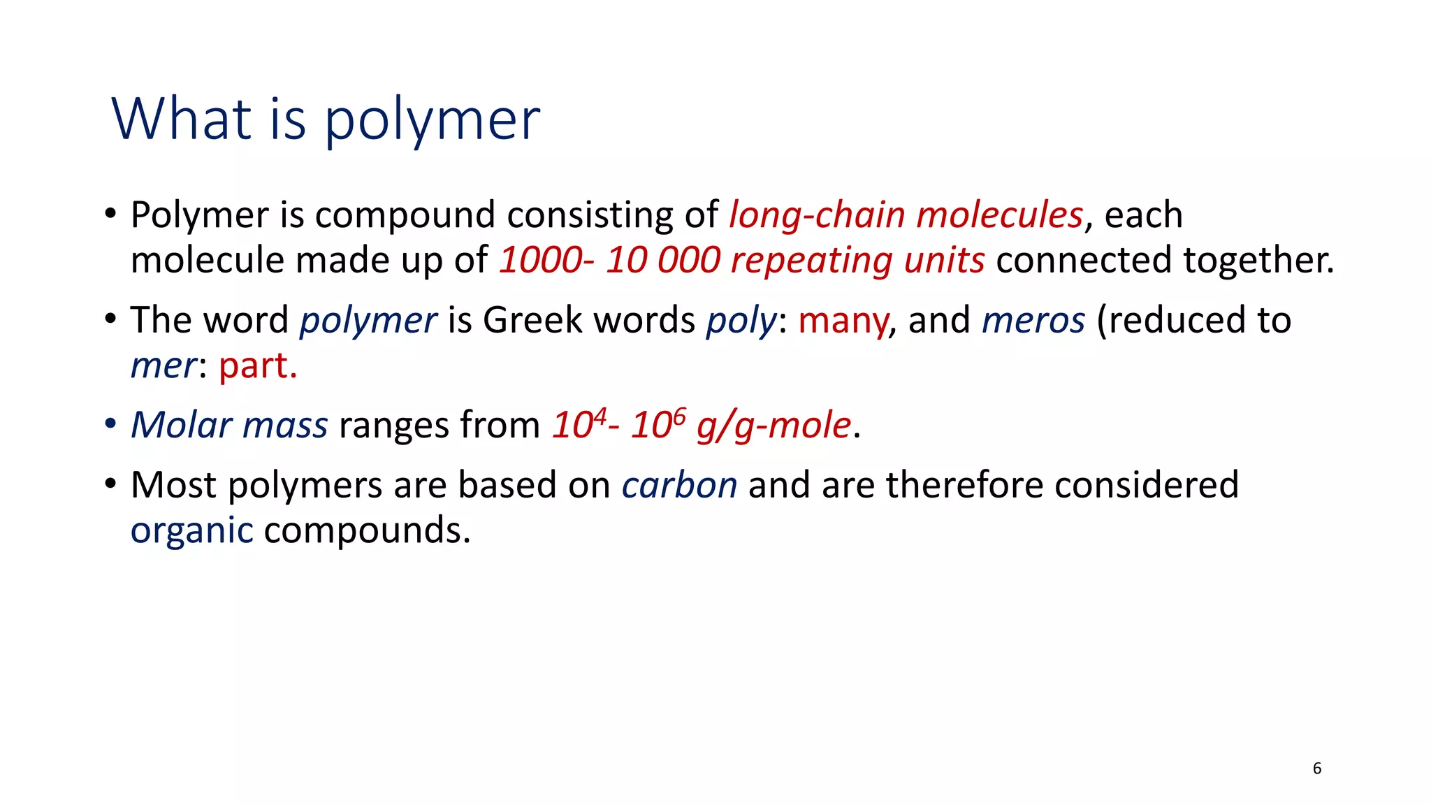 Polymer Chemistry | PPT