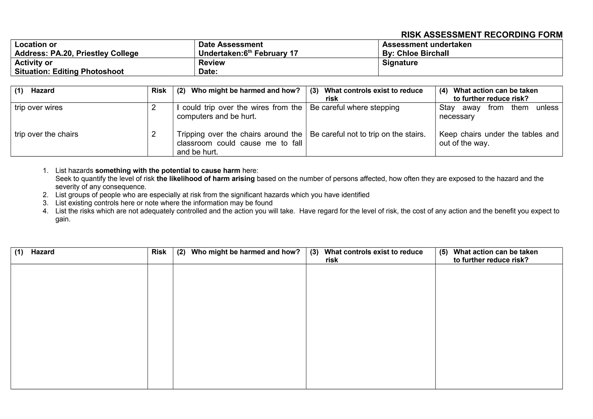 classroom-risk-assessment | DOC
