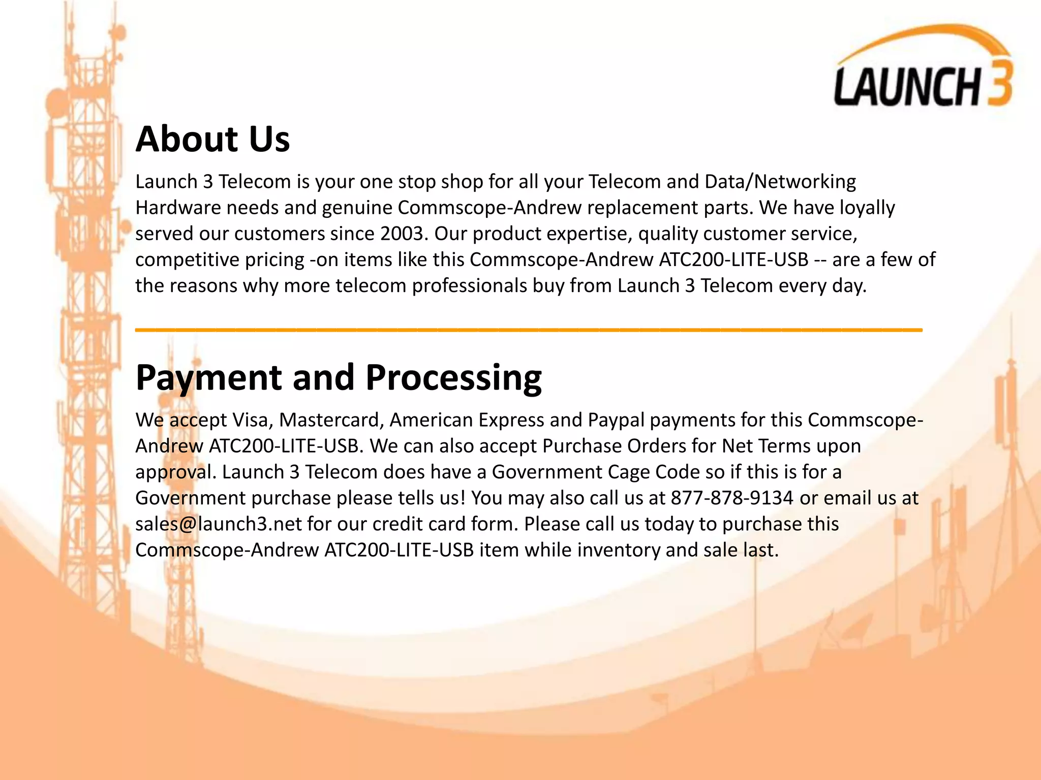 Commscope-Andrew ATC200-LITE-USB | PPT