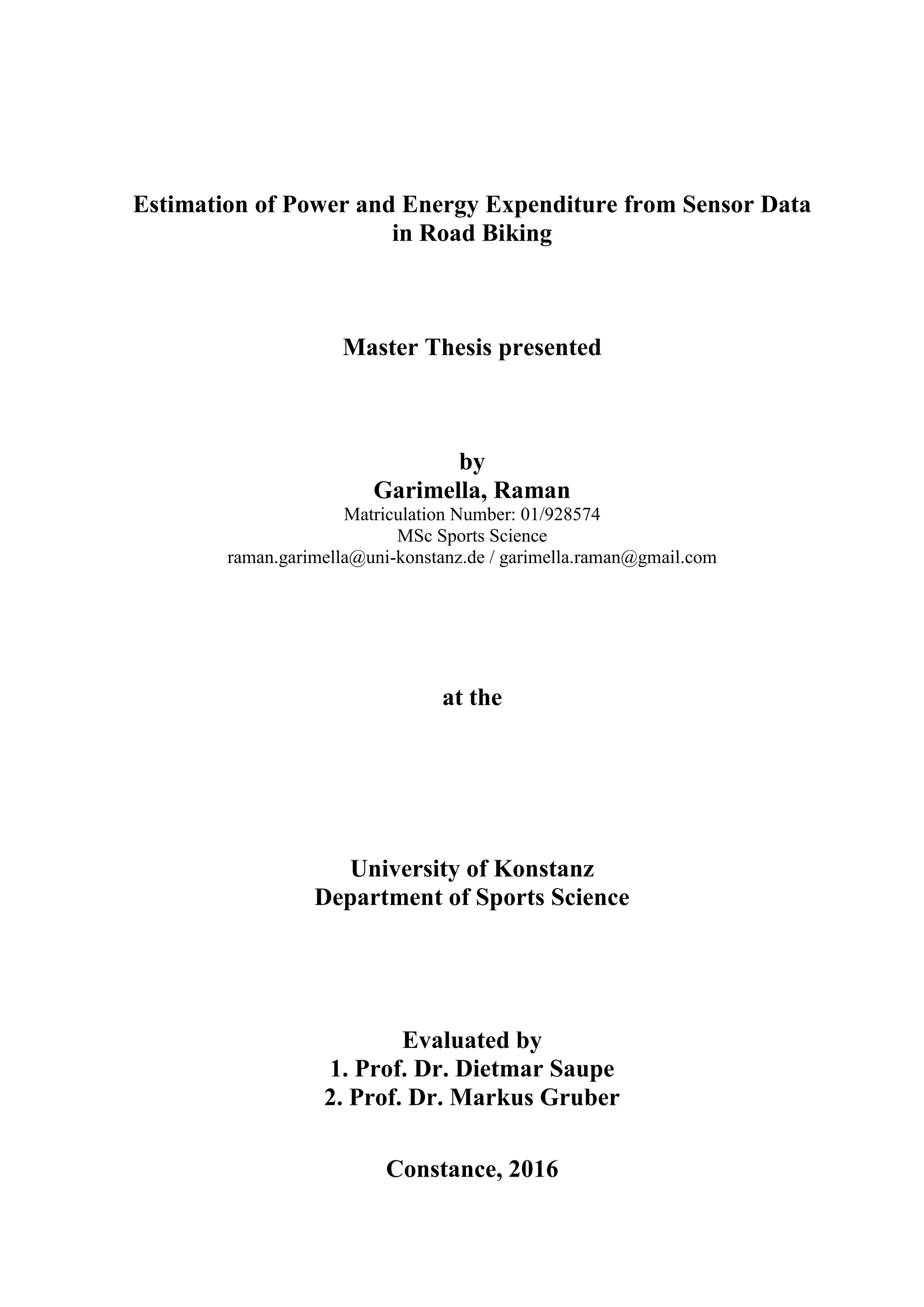 Raman Garimella thesis - Final Draft | PDF