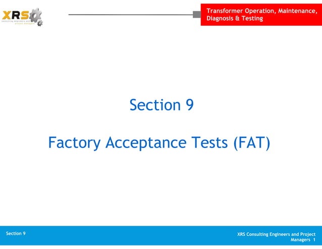 Power Transformers - Factory Acceptance Tests (FAT) | PDF | Physics ...