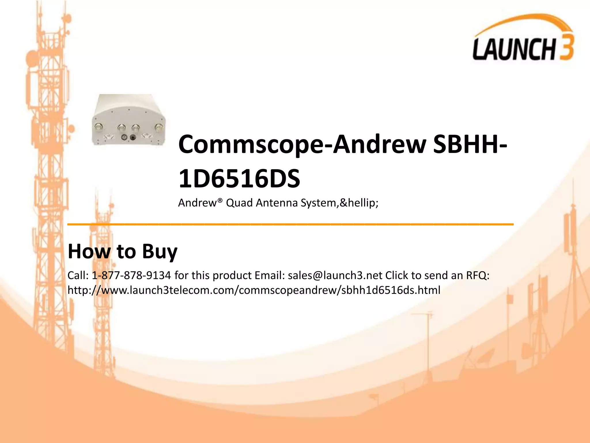 Commscope-Andrew SBHH-1D6516DS | PPTX