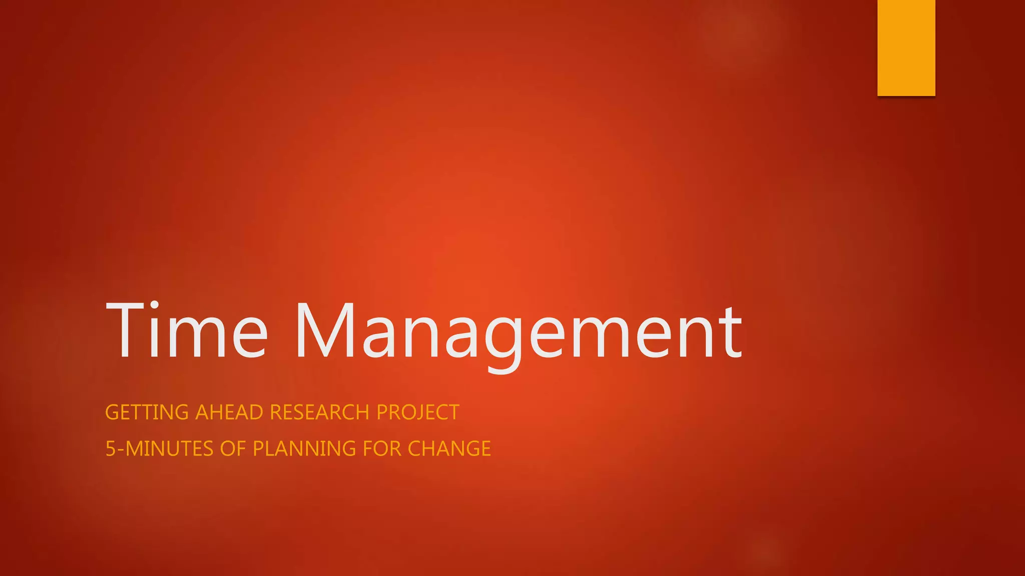 Time Management I | PPTX