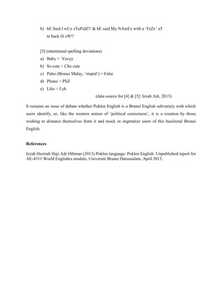 English in Brunei | PDF