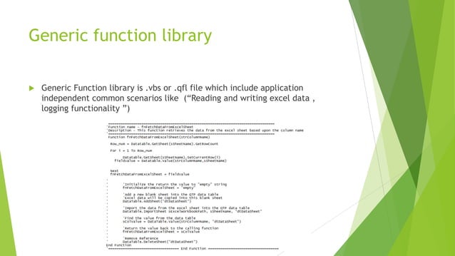 Uft Automation Framework Introduction Pptx