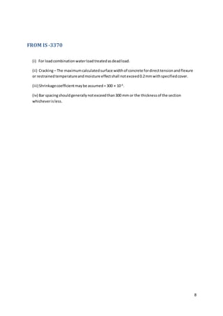 350 kl overhead water intze tank design | DOCX