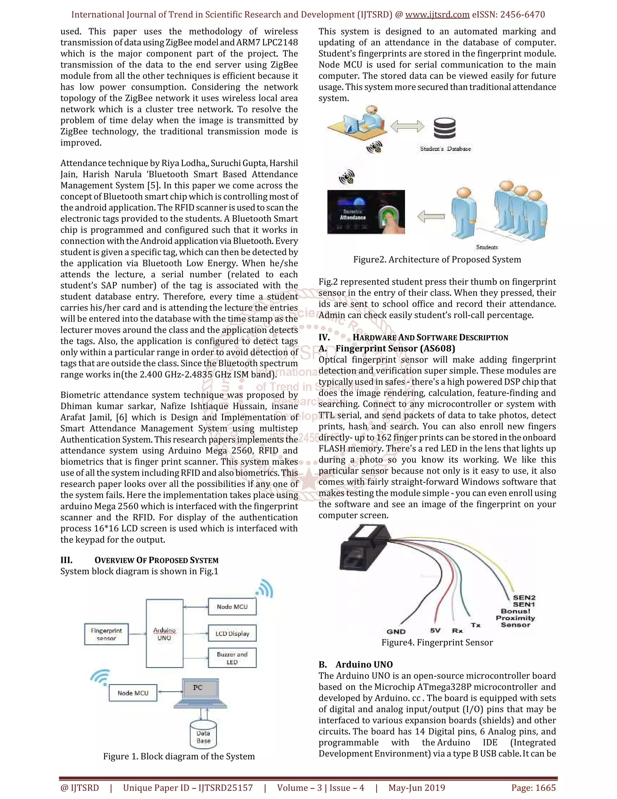 Wireless Student Attendance System using Fingerprint Sensor | PDF | Internet of Things | Internet