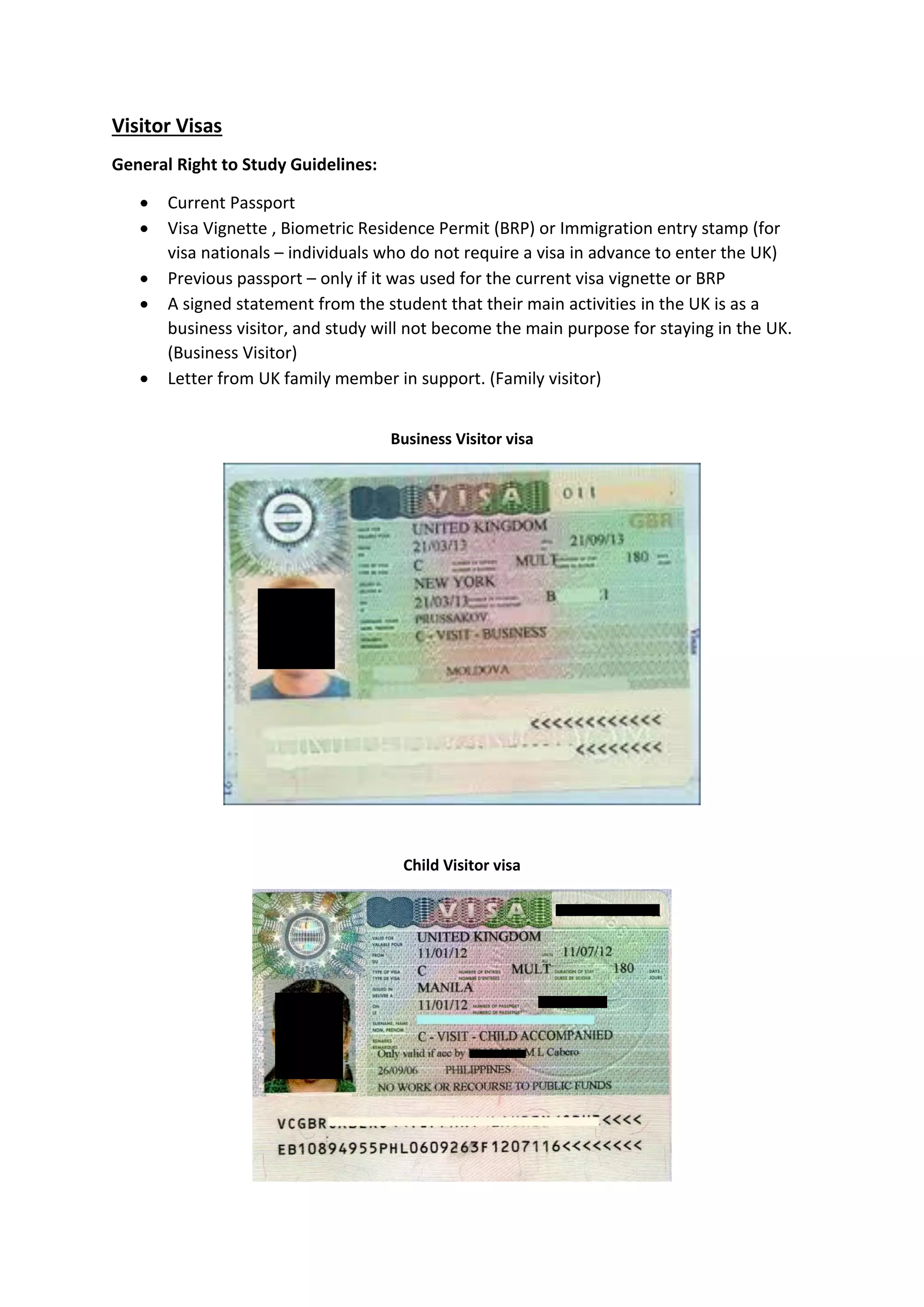 UK Visa Categories and types (2) | PDF