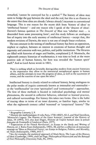 The Descent Of Ideas The History Of Intellectual History Kelley | PDF