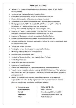 PRAGASH-QC INSPECTION ENGG Feb'2016 | PDF