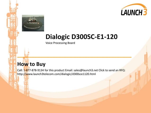 Dialogic D300SC-E1-120 | PPT