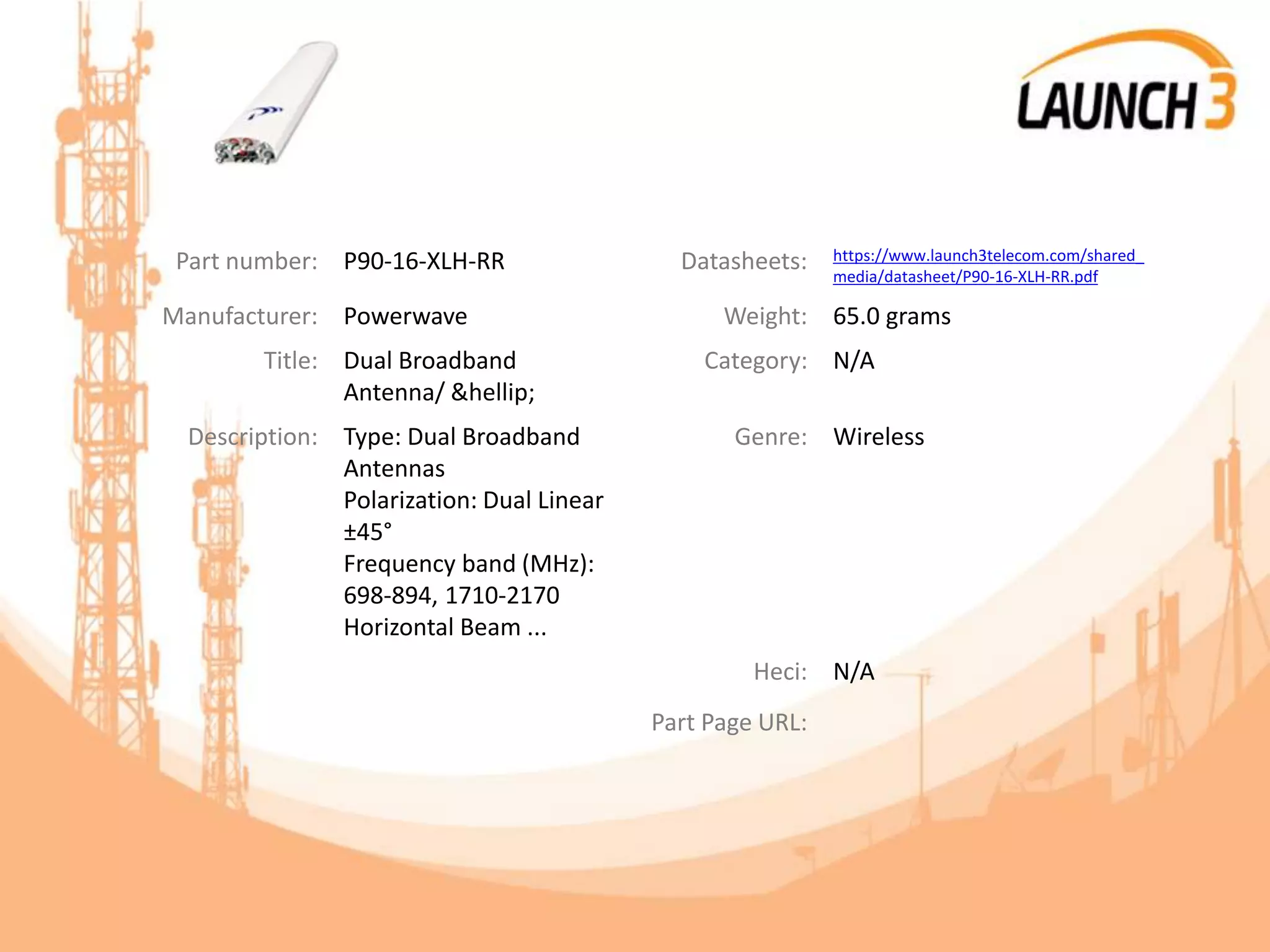 Powerwave P90-16-XLH-RR | PPTX