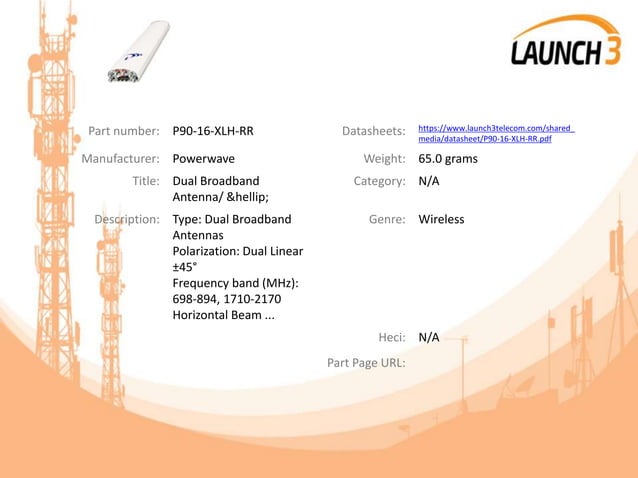 Powerwave P90-16-XLH-RR | PPTX