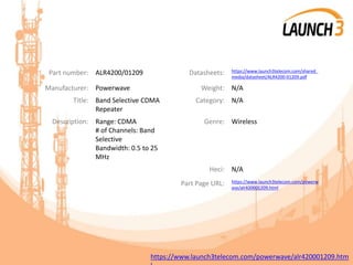 Powerwave ALR4200/01209 | PPT