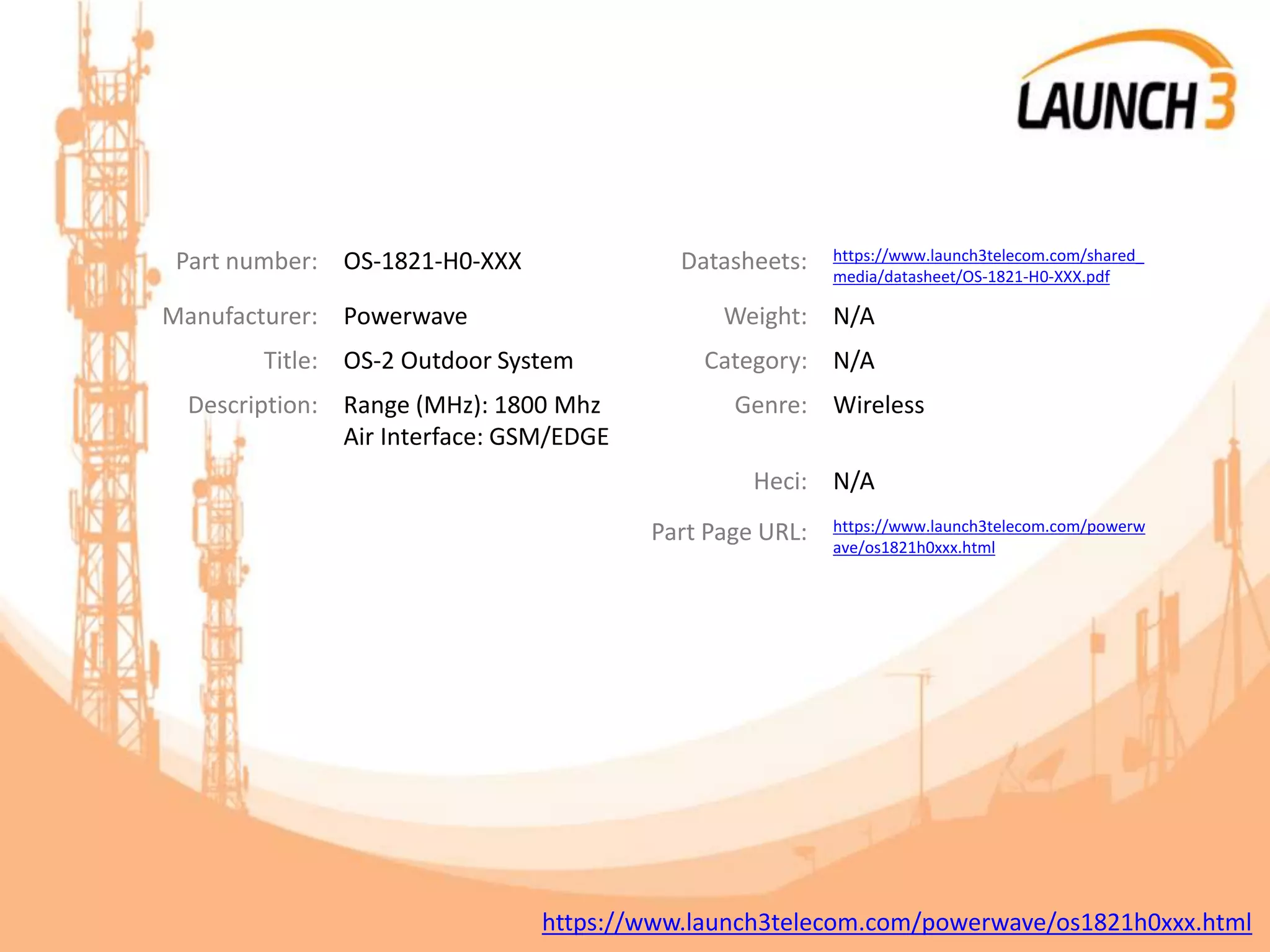 Powerwave OS-1821-H0-XXX | PPTX