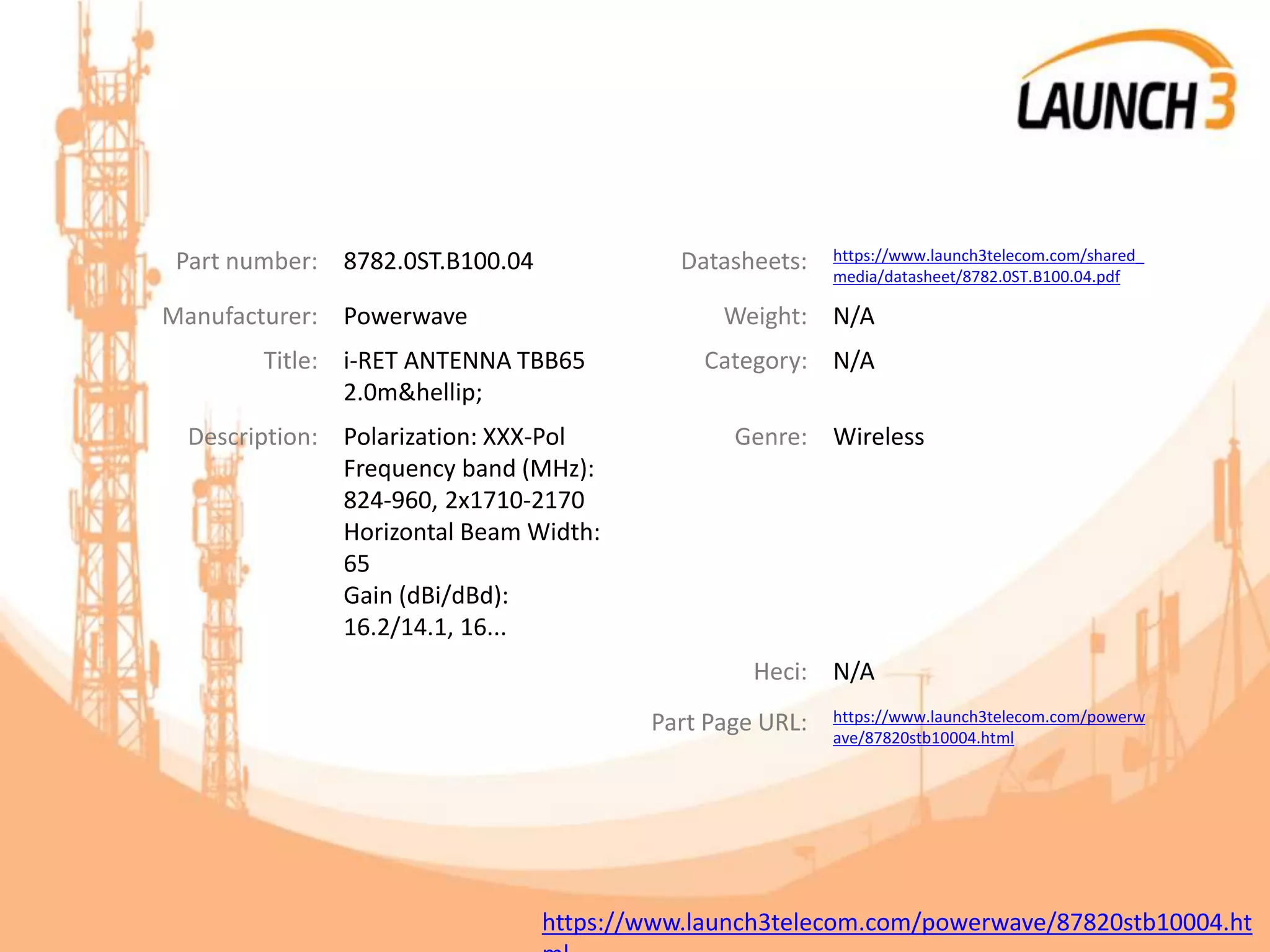 Powerwave 8782.0ST.B100.04