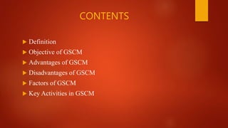 GLOBAL SUPPLY CHAIN MANAGEMENT | PPTX