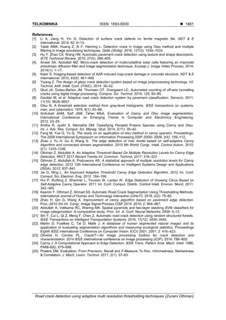 Road crack detection using adaptive multi resolution thresholding techniques | PDF