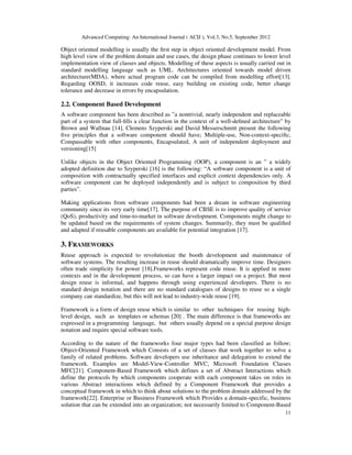 FRAMEWORKS BETWEEN COMPONENTS AND OBJECTS | PDF