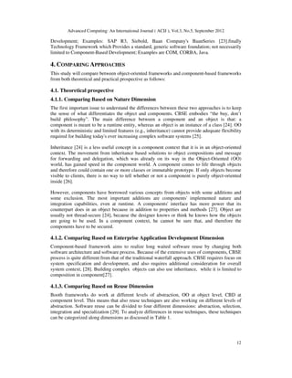 FRAMEWORKS BETWEEN COMPONENTS AND OBJECTS | PDF