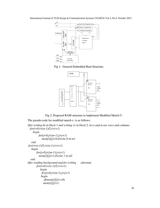 MODIFIED MARCH C- WITH CONCURRENCY IN TESTING FOR EMBEDDED MEMORY ...