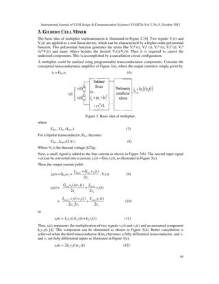 DESIGN AND IMPLEMENTATION OF ANALOG MULTIPLIER WITH IMPROVED LINEARITY ...