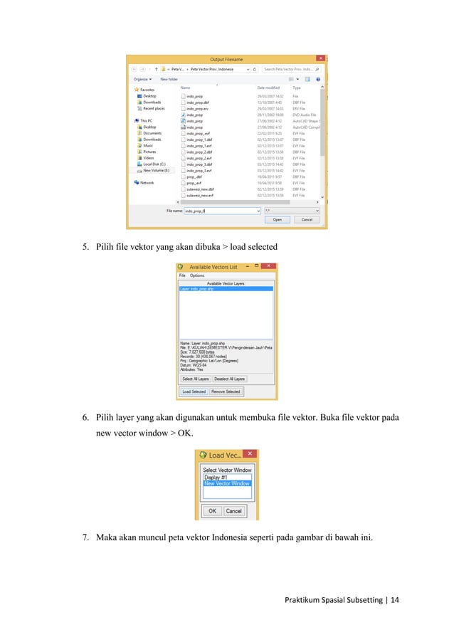 Praktikum Penginderaan Jauh Spatial Subsetting (ENVI 5.0) | PDF