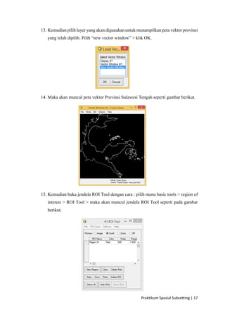 Praktikum Penginderaan Jauh Spatial Subsetting (ENVI 5.0) | PDF