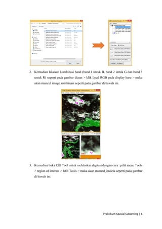 Praktikum Penginderaan Jauh Spatial Subsetting (ENVI 5.0) | PDF