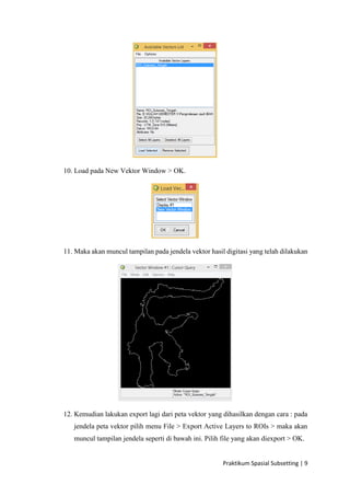 Praktikum Penginderaan Jauh Spatial Subsetting (ENVI 5.0) | PDF