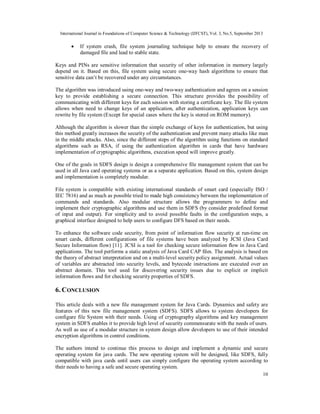 SECURE FILE MANAGEMENT SYSTEM FOR JAVA CARDS | PDF