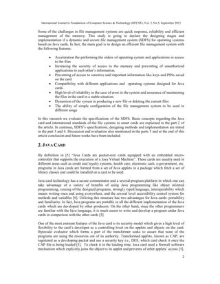 SECURE FILE MANAGEMENT SYSTEM FOR JAVA CARDS | PDF